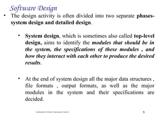 Chapter five software Software Design.pptx