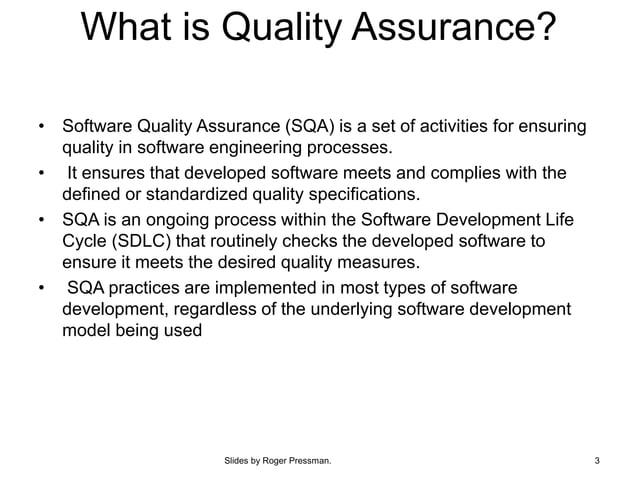 Chapter 5 Software Quality Assurance-Finalised_BW.ppt | Computing | Technology & Computing