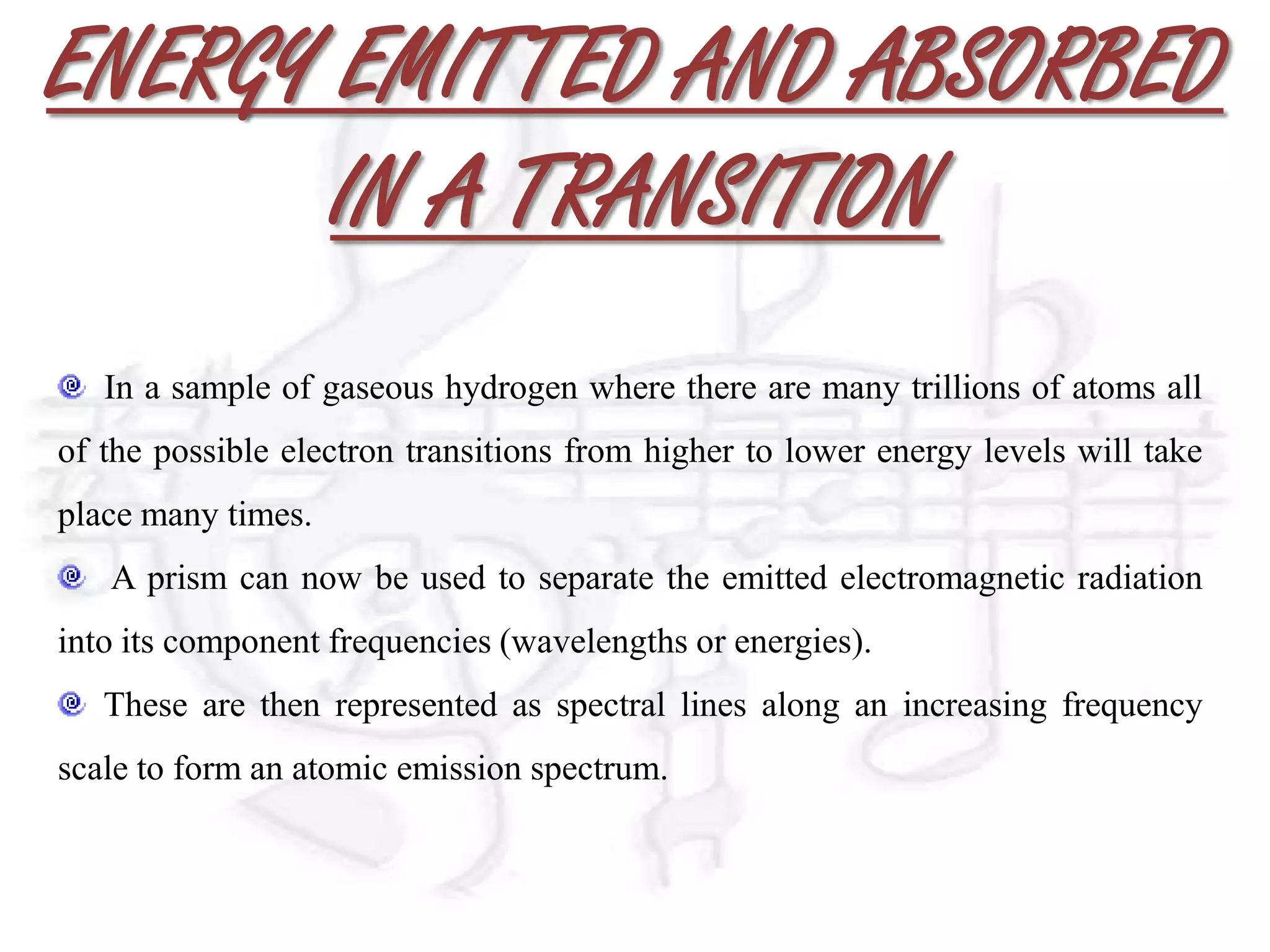 Chapter 5 spectral lines of hydrogen atom | PPTX