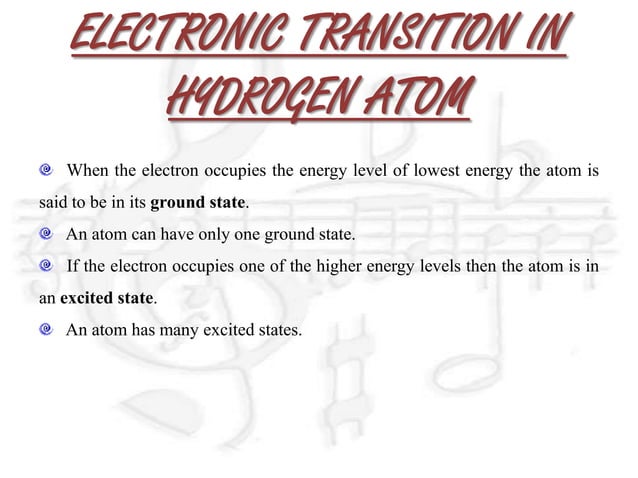 Chapter 5 spectral lines of hydrogen atom | PPTX