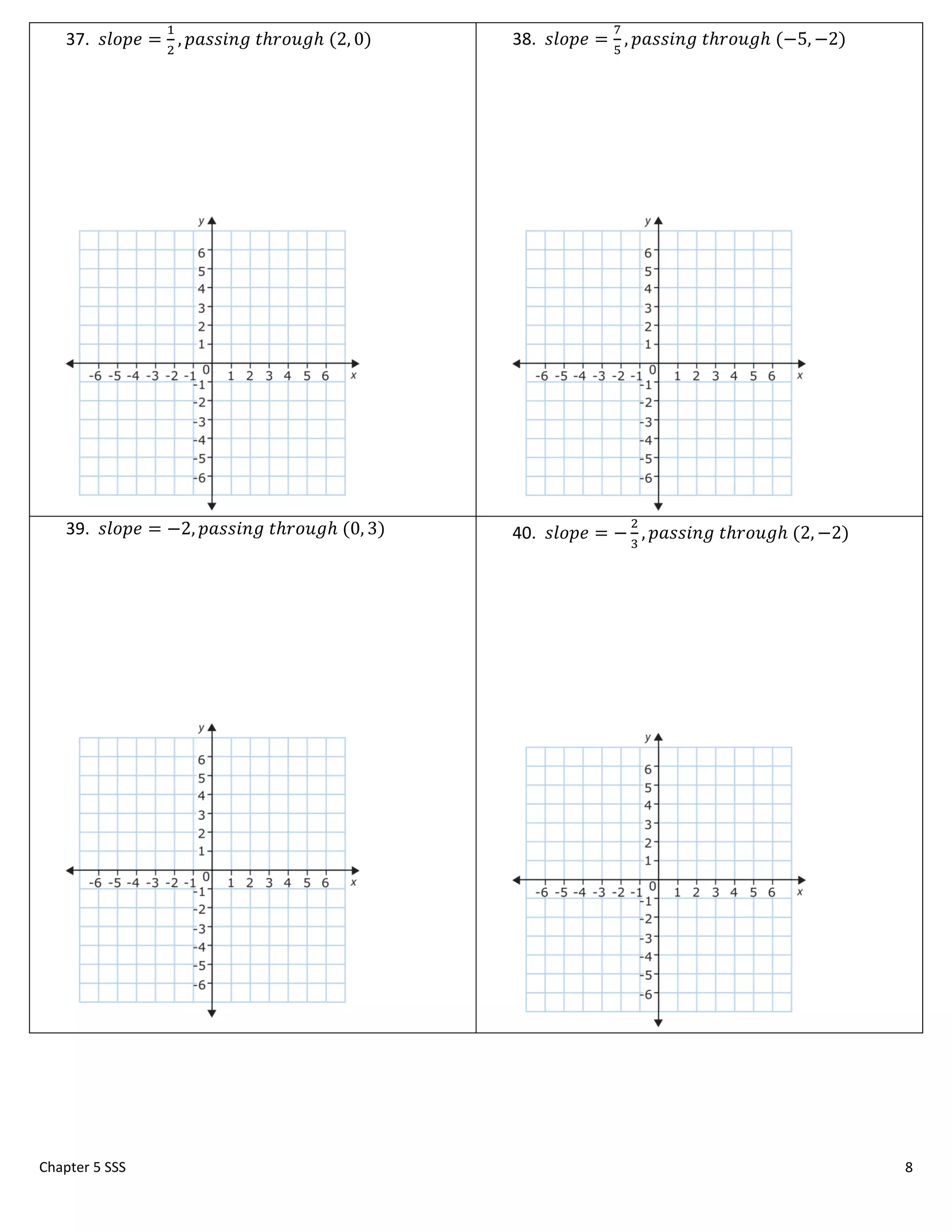 Chapter 5 Student Success Sheets | PDF