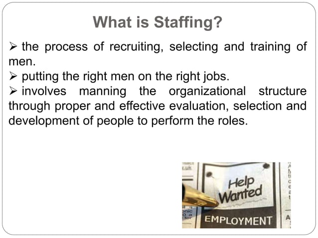 Principles of Management Chapter 5 Staffing | PPTX