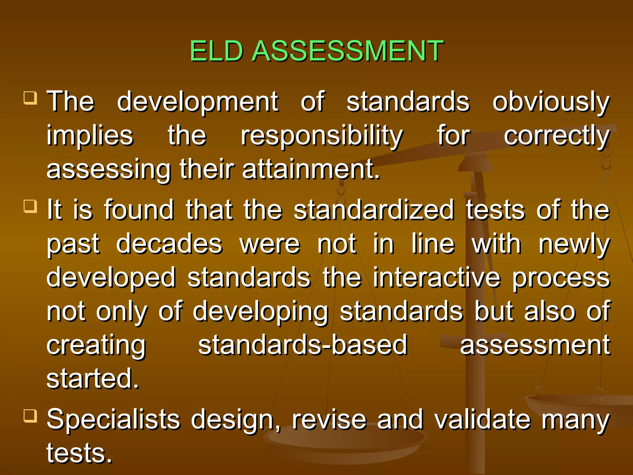 Chapter 5( standards based assessment) | PPT