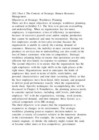 Chapter 5 Strategic Workforce Planning 209CHAPTER5Strategic W | DOCX