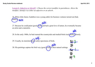 Chapter 5 Study Guide Review | PDF