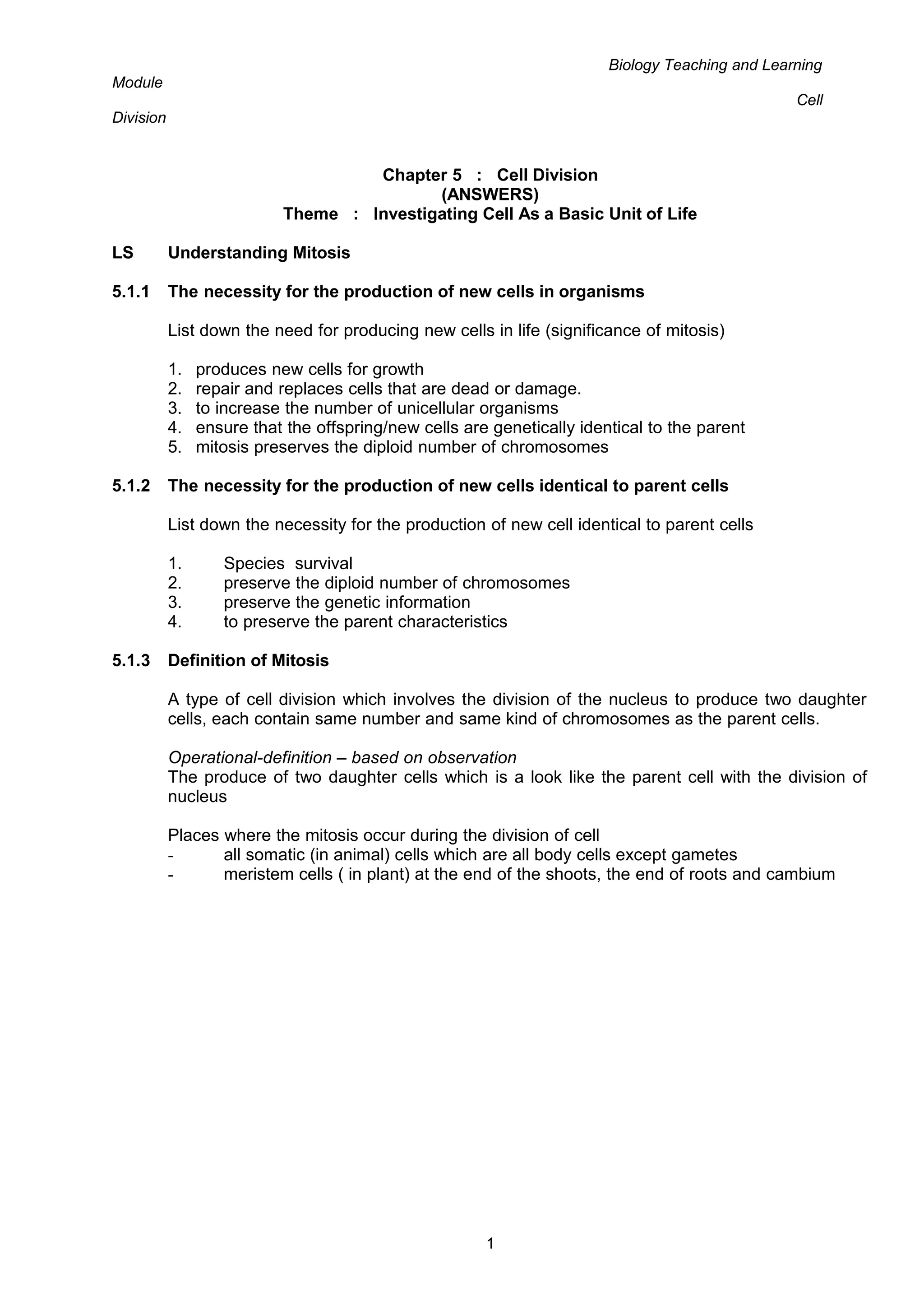 Chapter 5 (teacher) | PDF