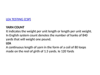 Chapter 5 Tensile Strength Testing of textiles | PPT