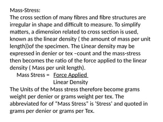 Chapter 5 Tensile Strength Testing of textiles | PPT