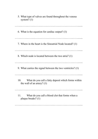 AQA AS Biology - Unit 1 - Chapter 5 | DOCX