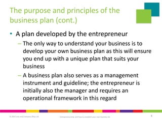 Chapter 5_ The business plan.ppt