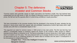 Chapter 5 the defensive investor and common stocks | PPTX