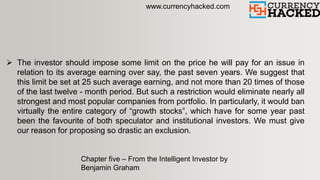 Chapter 5 the defensive investor and common stocks | PPTX