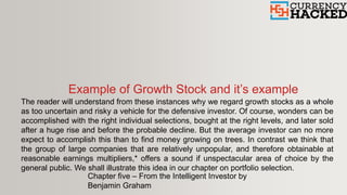 Chapter 5 the defensive investor and common stocks | PPTX