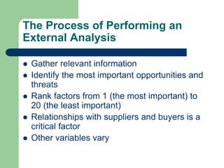 Chapter 5 The External, Industry, and Competitive Analysis.ppt
