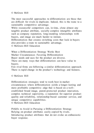 chapter 5 The Five Generic Competitive StrategiesPART 1 Concep | DOCX