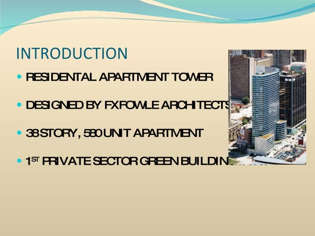 GreenStudio - Chapter 5 The Helena Apartment Tower Final | PPT