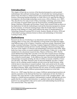 Chapter 5 theory and methodology | DOC