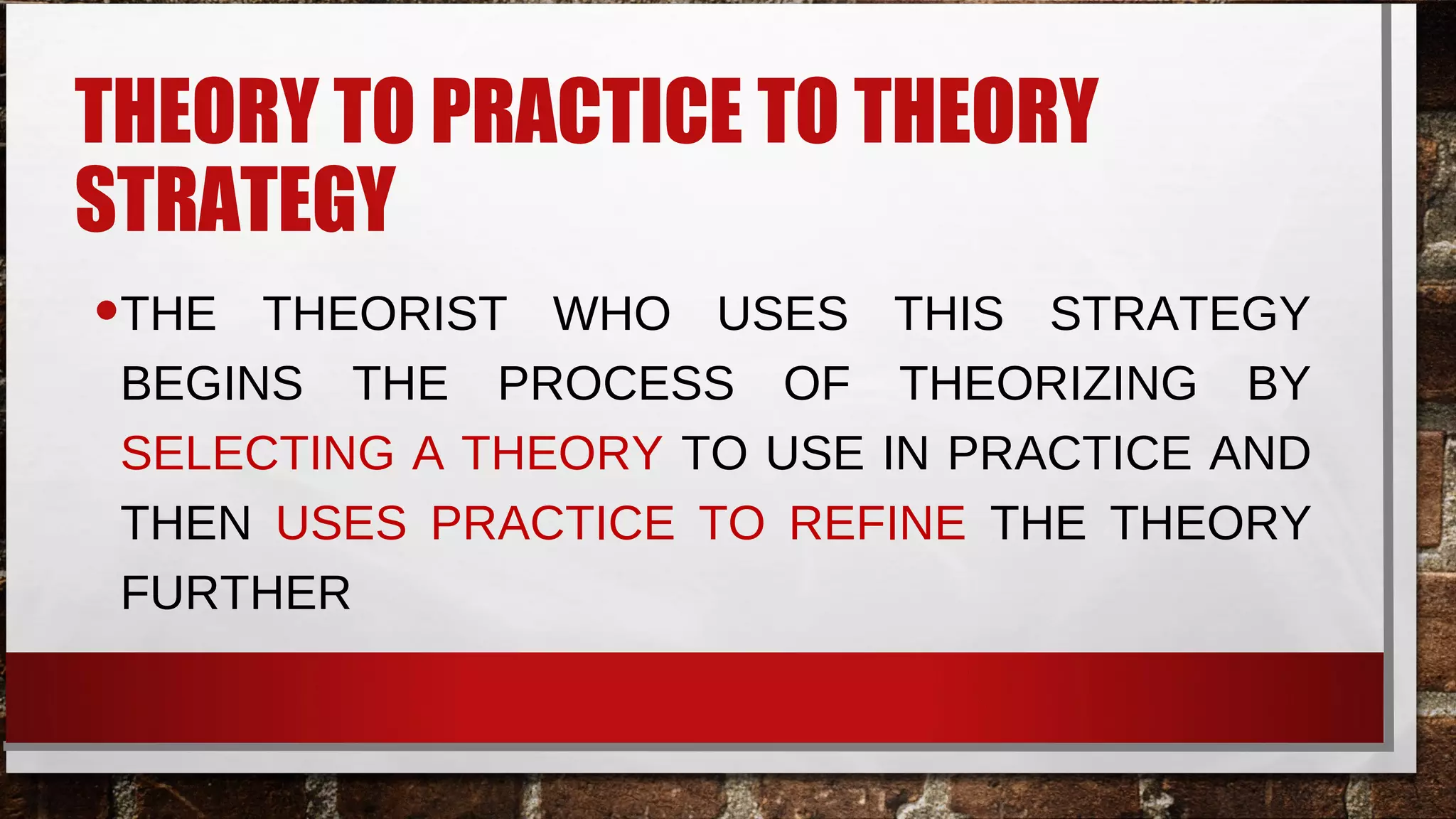 Chapter 5 theory development process | PPT