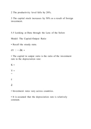 Chapter 5 The Solow Growth ModelHikaru SaijoUniversit | DOCX