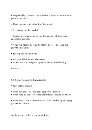 Chapter 5 The Solow Growth ModelHikaru SaijoUniversit | DOCX