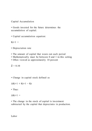 Chapter 5 The Solow Growth ModelHikaru SaijoUniversit | DOCX