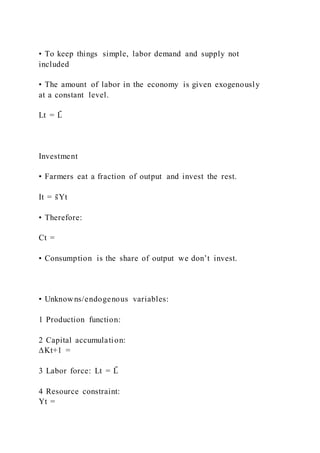 Chapter 5 The Solow Growth ModelHikaru SaijoUniversit | DOCX