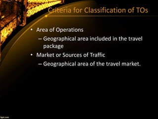 Chapter 5 tour operator, tour markets and tour destination | PPTX