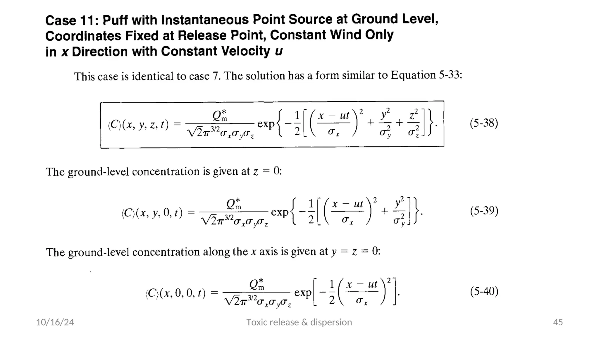 Chapter 5_Toxi release & Dispersion modeling.ppt