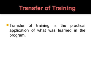 Chapter 5 training and development | PPT