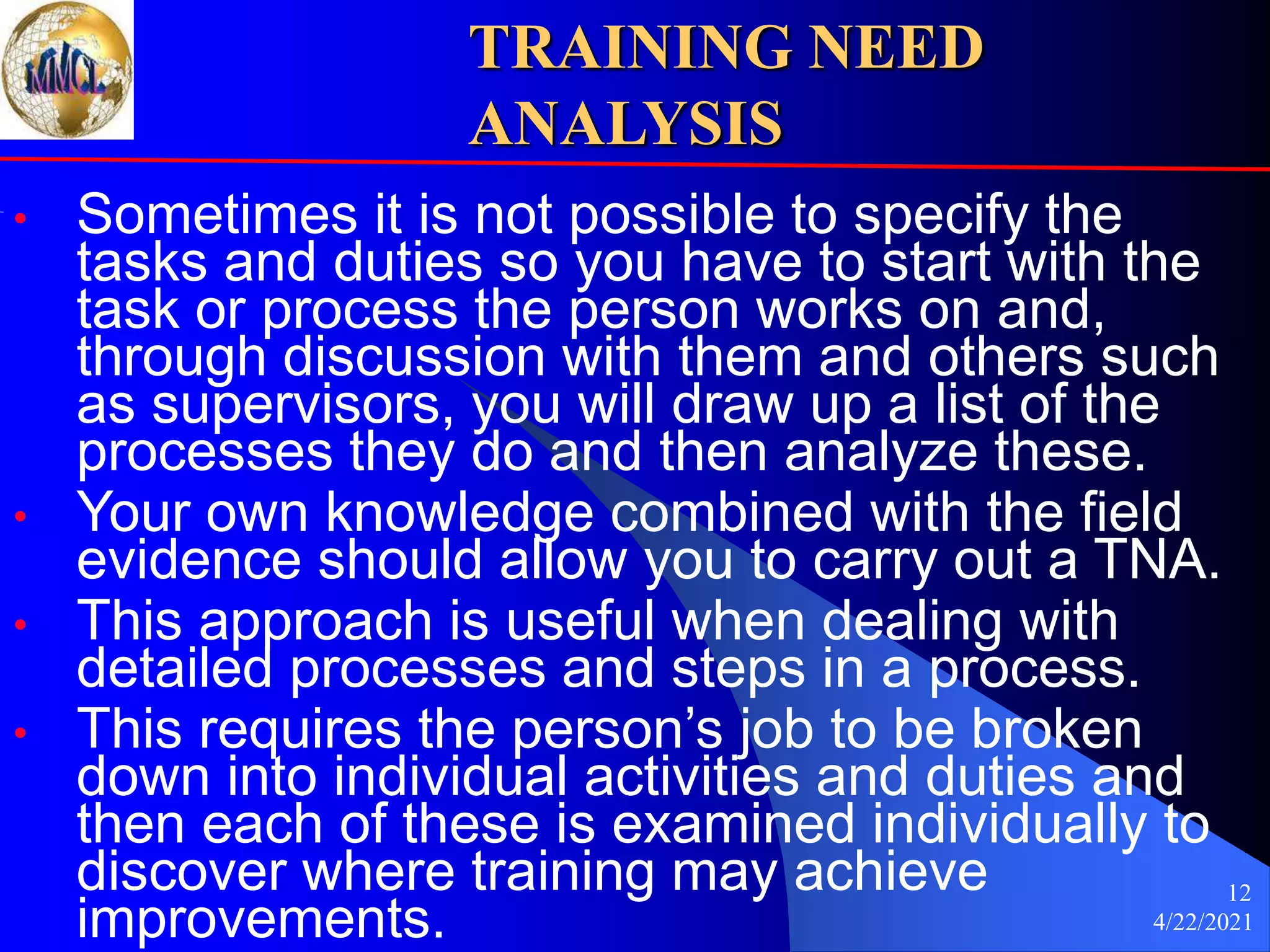 Chapter 5 Training Need Analysis | PPT