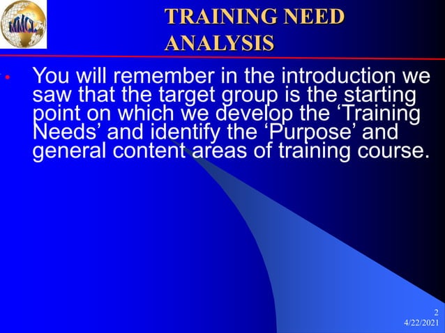 Chapter 5 Training Need Analysis | PPT