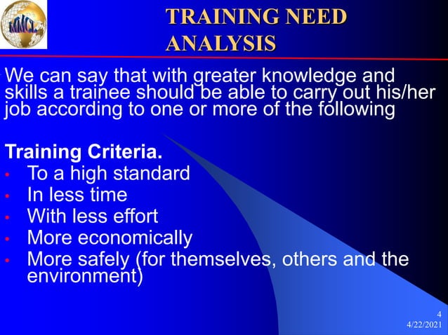 Chapter 5 Training Need Analysis | PPT