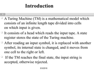 Chapter 5 Turing Machine.pptx wrtgbfddhtyjh | PPTX