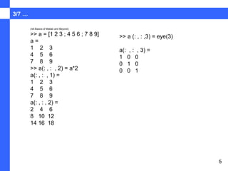 Chapter 5 Useful Matrices Generators | PPT