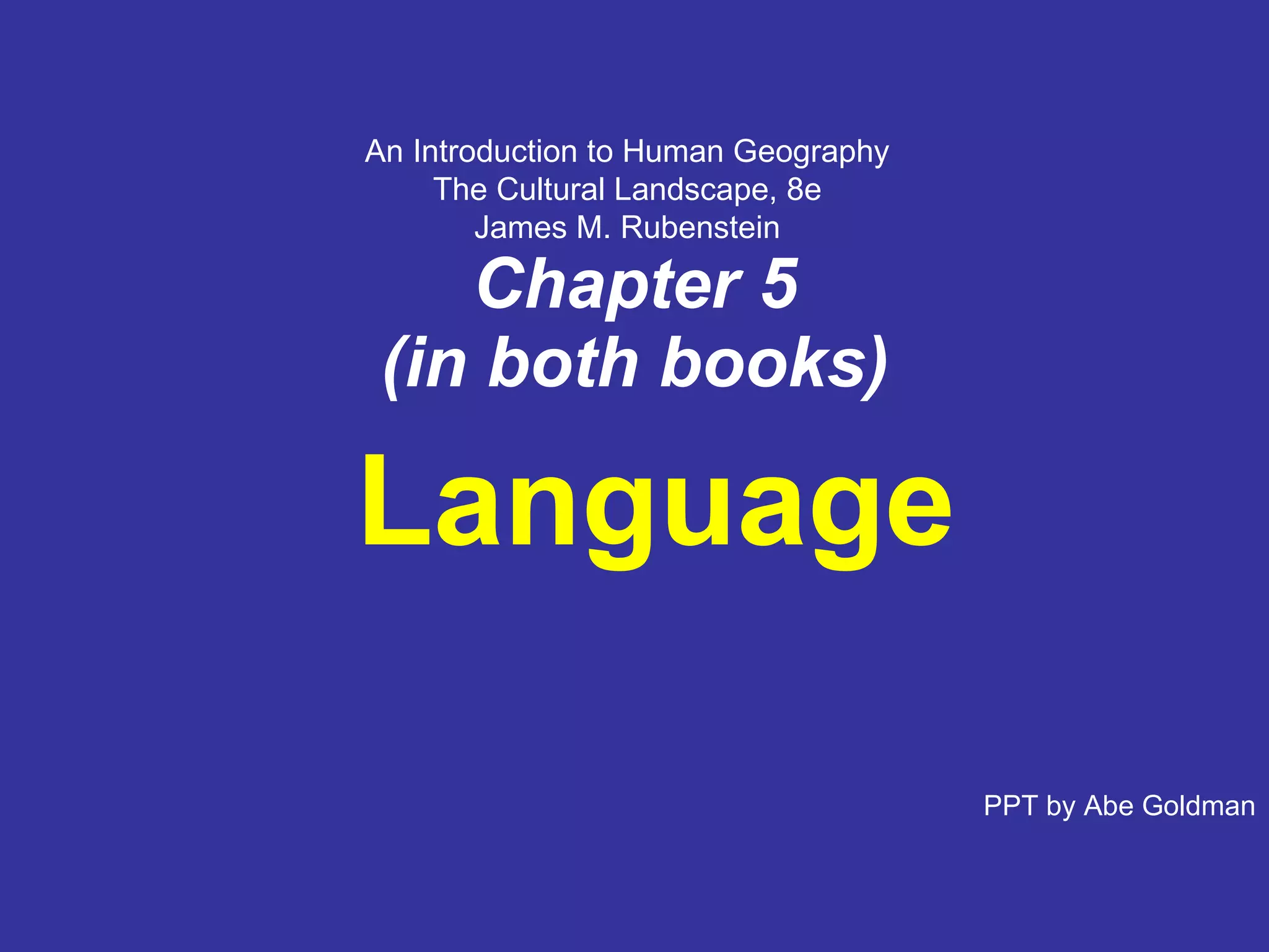 Chapter 5 (Language) | PPT