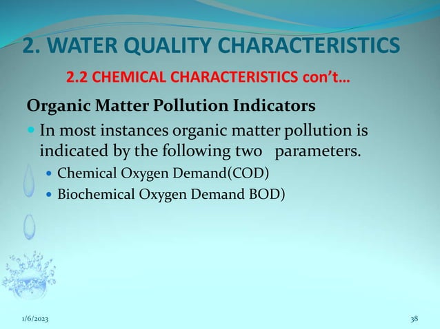 CHAPTER 5 WATER QUALITY.ppt | Chemistry | Science