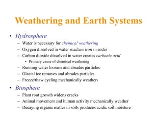 chapter 5 weathering in sedimentary rocks | PPT