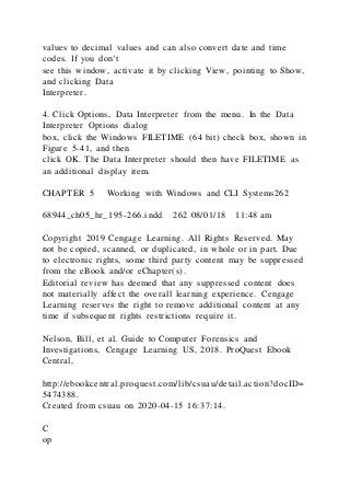CHAPTER 5 Working with Windows and CLI Systems26020. An i | DOCX