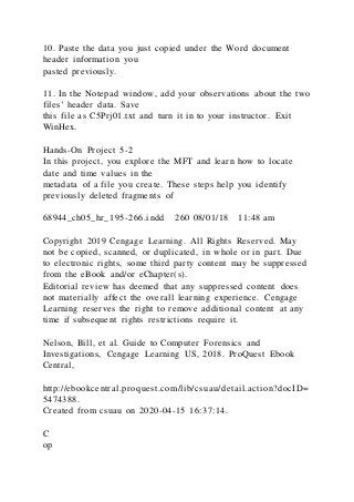 CHAPTER 5 Working with Windows and CLI Systems26020. An i | DOCX