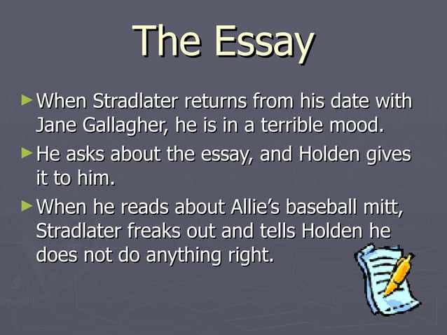 Catcher in the Rye Chapter 6 | PPT