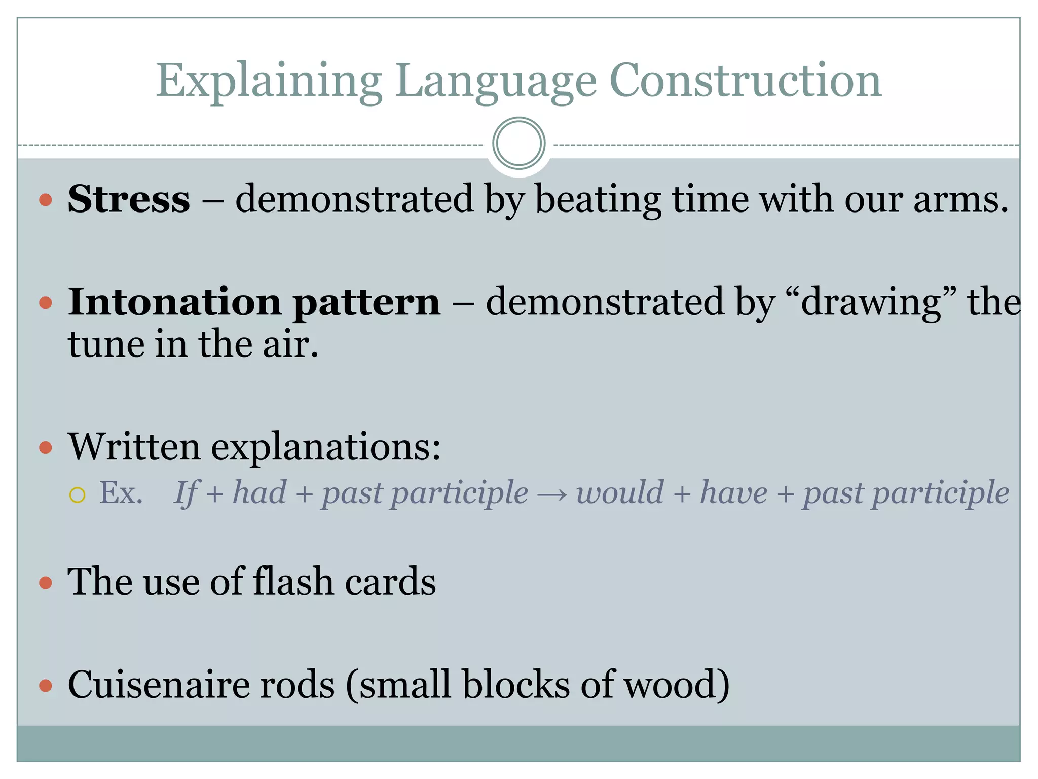 Teaching the Language System | PPT