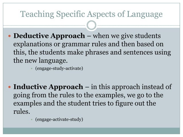 Teaching the Language System | PPT