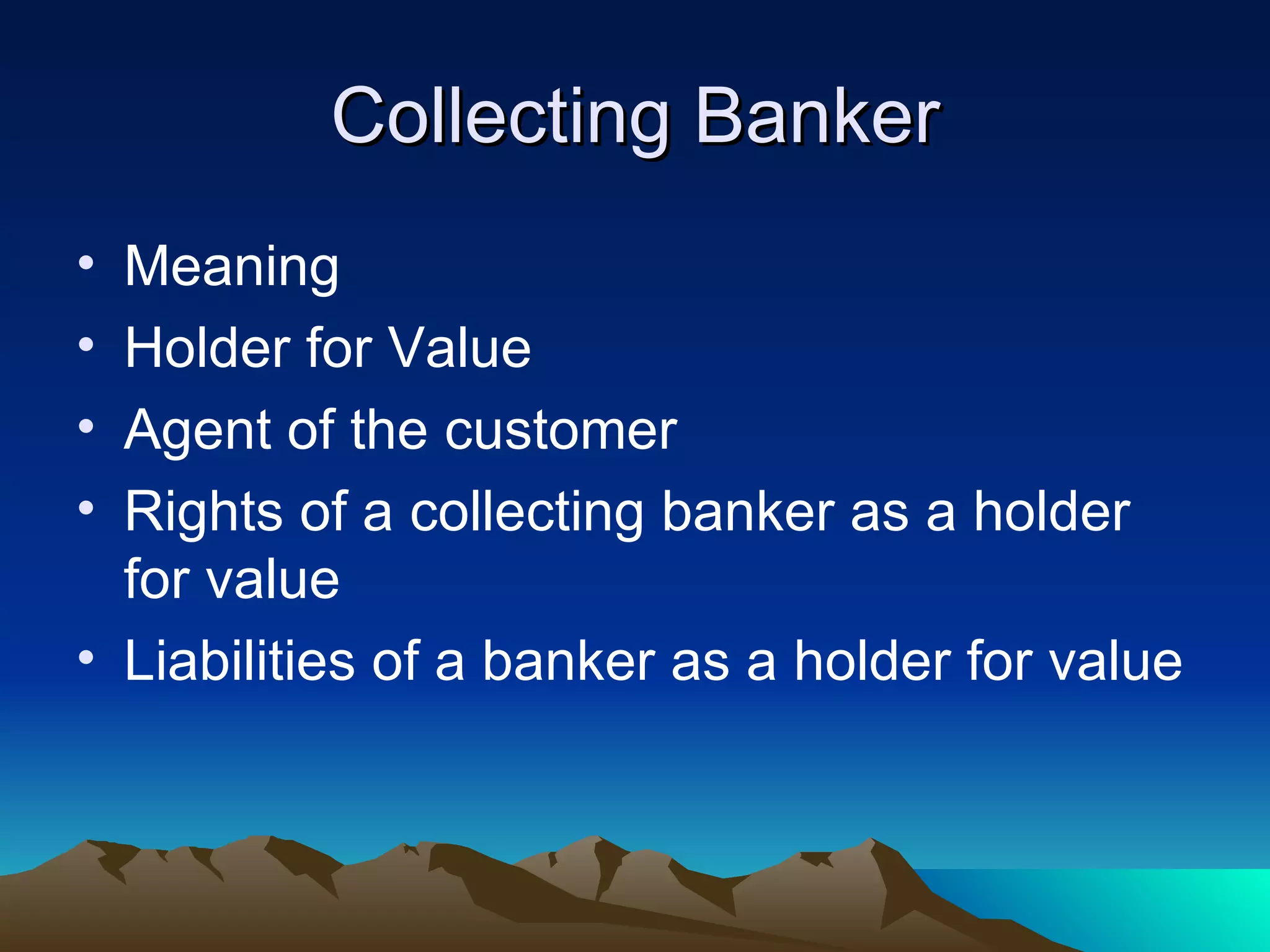 Paying Banker and Collecting Banker-B.V.Raghunandan | PPT