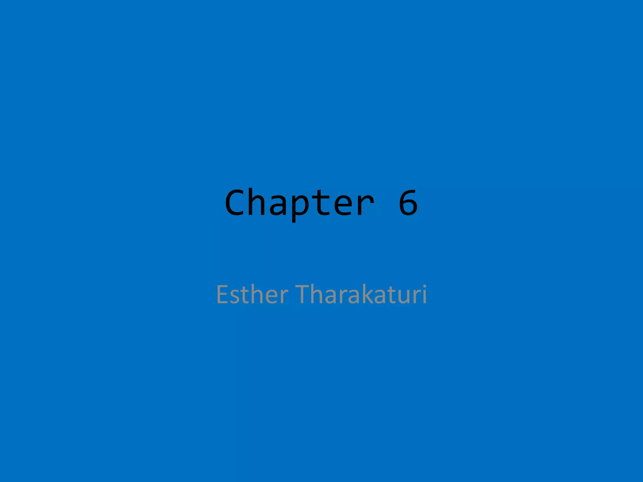 Chapter 6 | PPTX