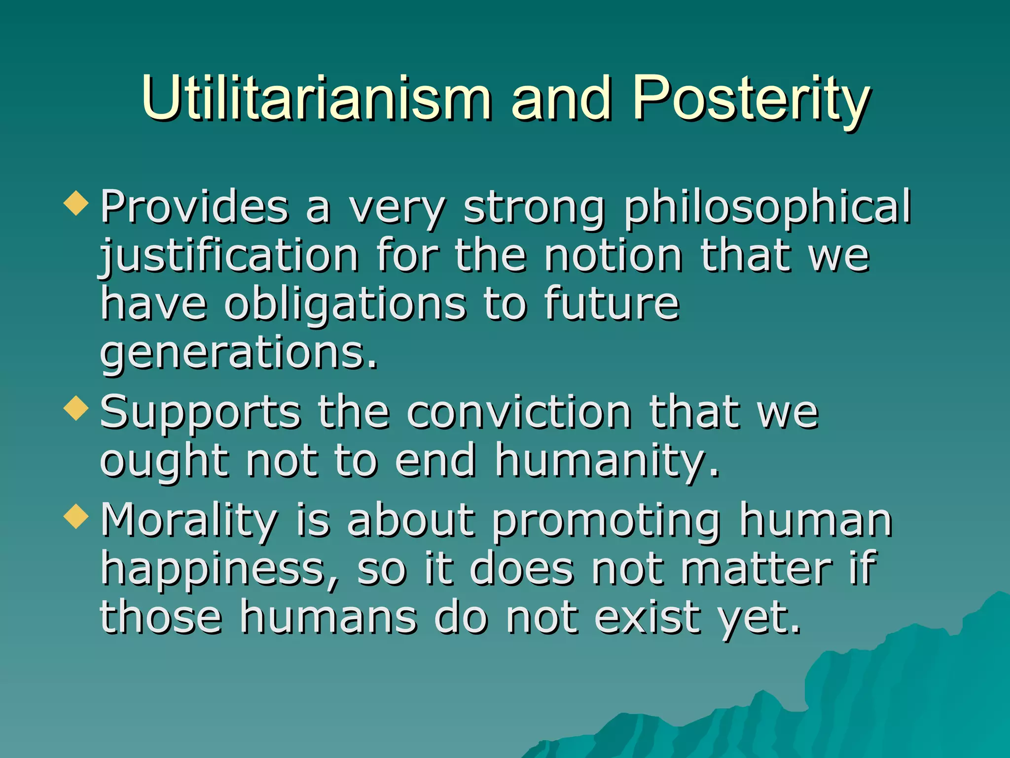 Chapter 6: Utilitarianism | PPT