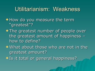 Chapter 6: Utilitarianism | PPT