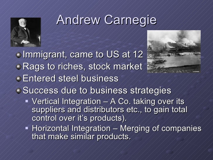 Vertical Integration Carnegie Steel