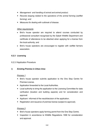 PROPOSED GUIDELINE FOR SWIFTLET FARMING IN SABAH | DOCX