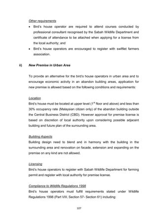 PROPOSED GUIDELINE FOR SWIFTLET FARMING IN SABAH | DOCX