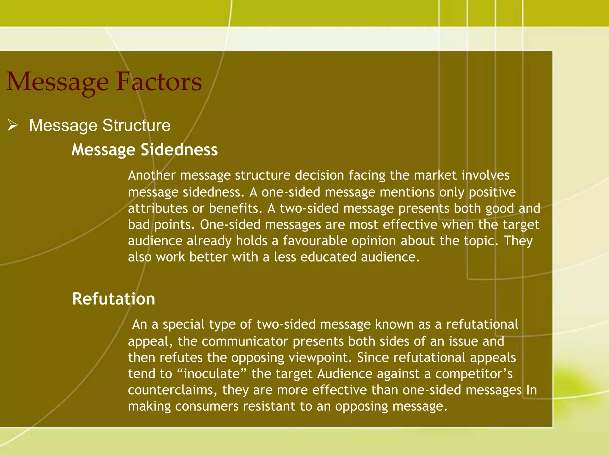 Source, Message, and Channel Factors | PPTX